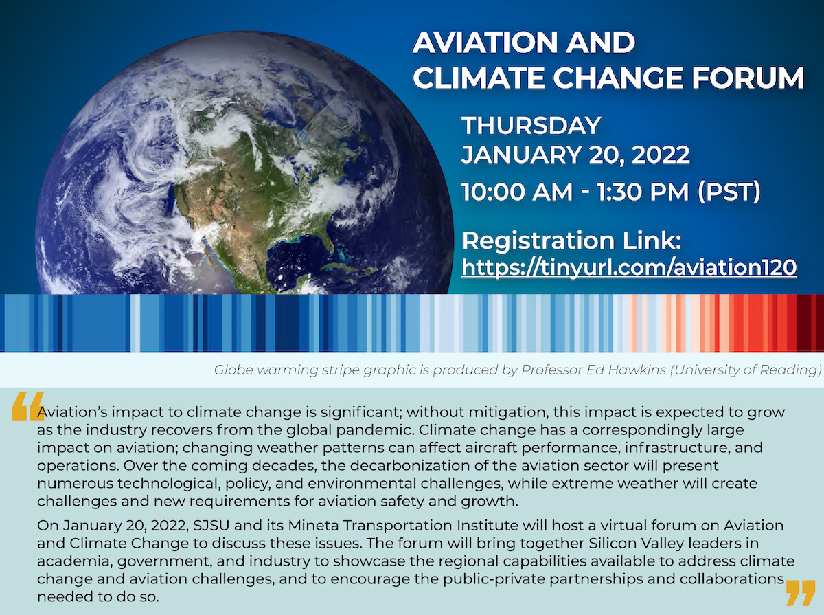 Aviation and Climate Change Forum | Mineta Transportation Institute
