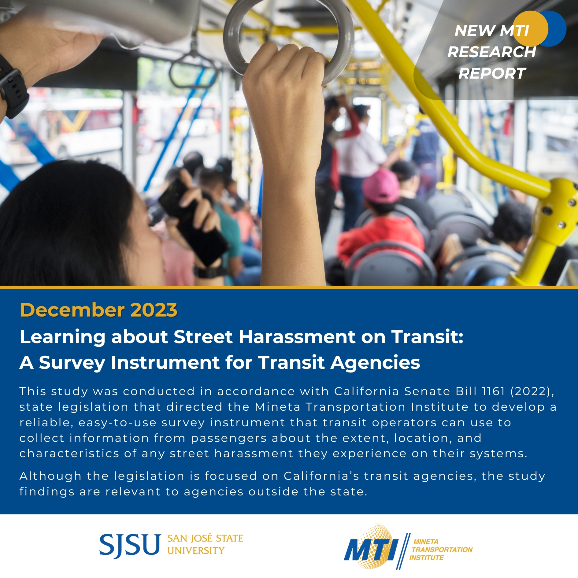 Putting the Brakes on Street Harassment on Public Transit | Mineta ...